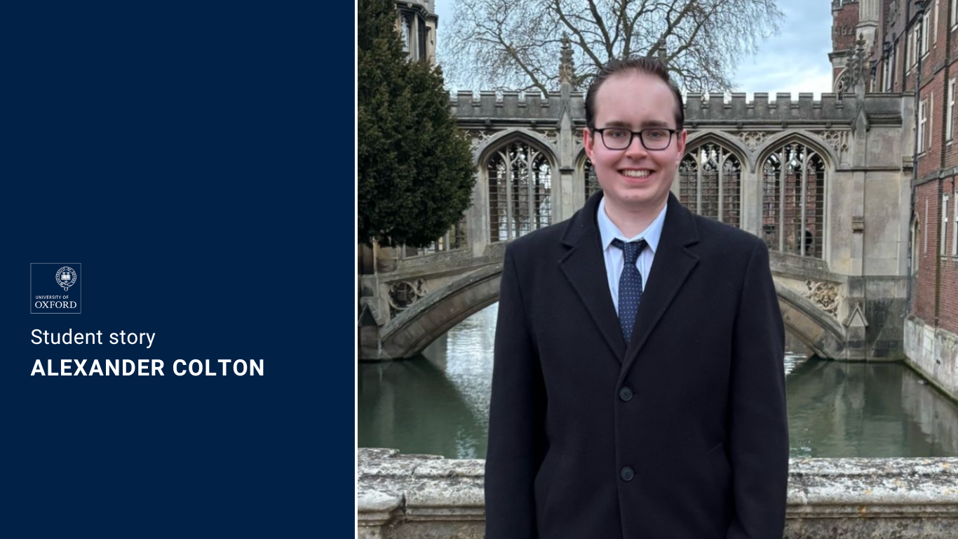 Student story: Alexander Colton | University of Oxford