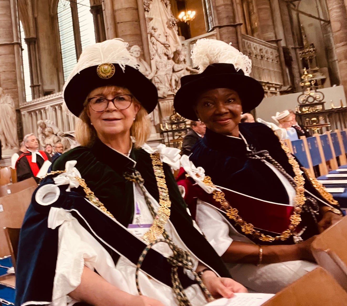 We saw the crowns placed on the King and Queen: heads of Oxford houses ...